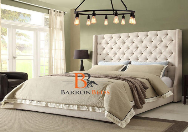 Curved Wingback Bed Frame | Zoya Grandeur | Barron Beds – BarronBeds